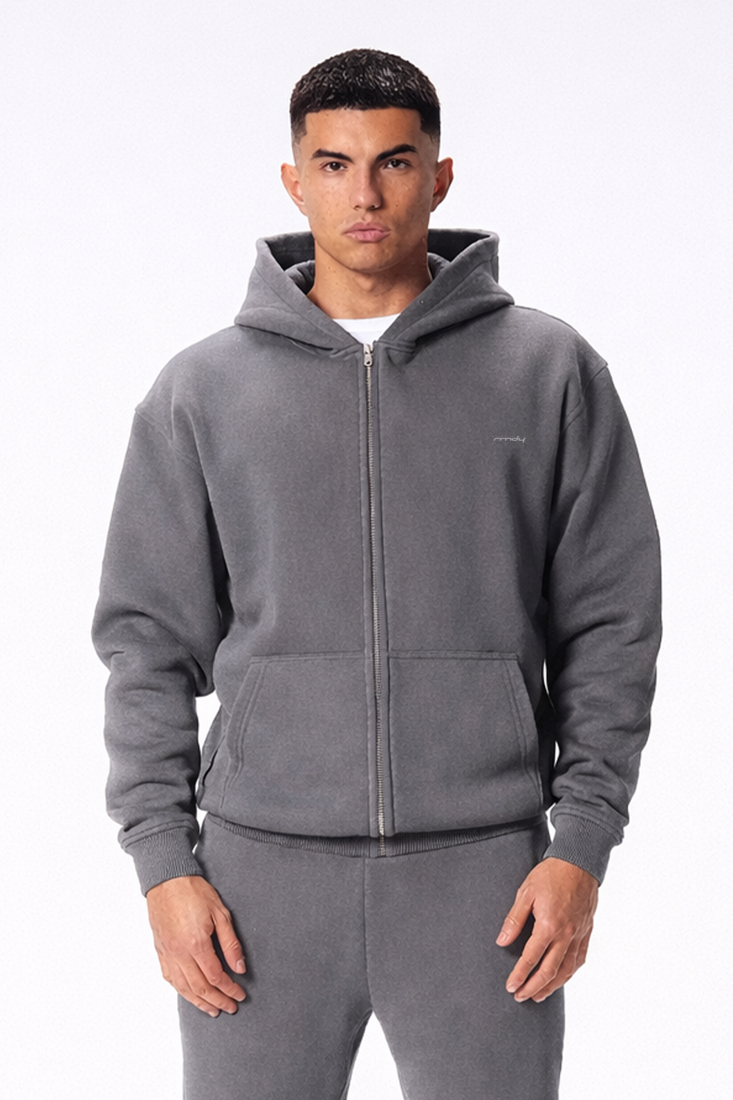 Steel Grey RMDY. Zip Hoodie
